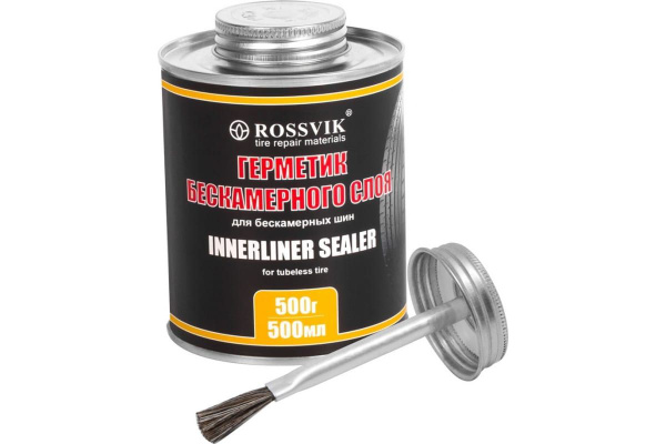 ROSSVIK Герметик бескамерного слоя, 500мл/500г банка с кистью GBS.05.K.1 - купить по выгодной ...