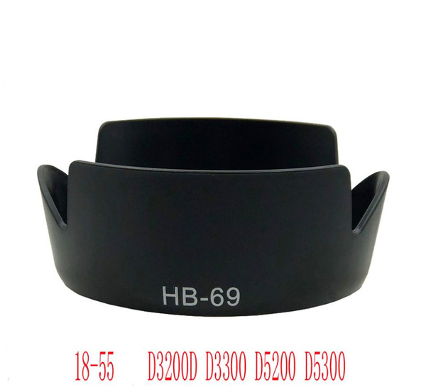Бленда HB-69 для объектива Nikon AF-S 18-55mm f/3.5-5.6 DX D3200D D3300 D5200 D5300 купить на ...