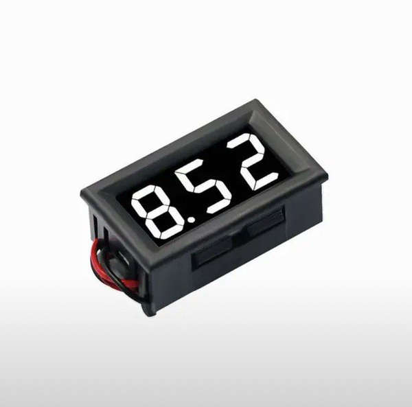 Цифровой вольтметр для автомобиля белый 4.5v-30v купить по выгодной ...