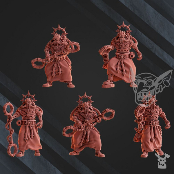Миниатюра Warhammer 40000. Adeptus Mechanicus. Электрожрецы Фулгурита ...
