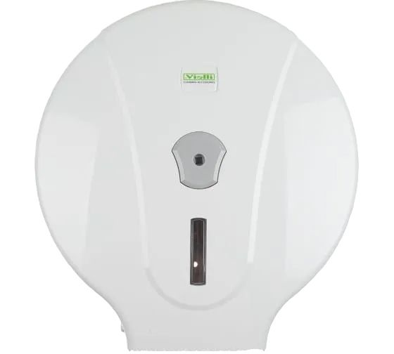 Диспенсер для туалетной бумаги VIALLI Mini Jumbo белый пластик (до 200 ...