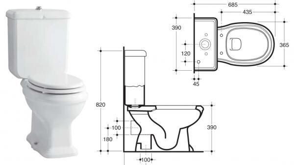 Напольный унитаз, AR 831 bia - купить по низким ценам в интернет-магазине OZON с доставкой ...