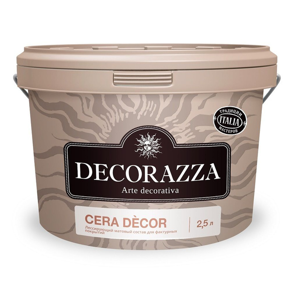 Декоративное покрытие Decorazza Лессирующий матовый восковой состав ...