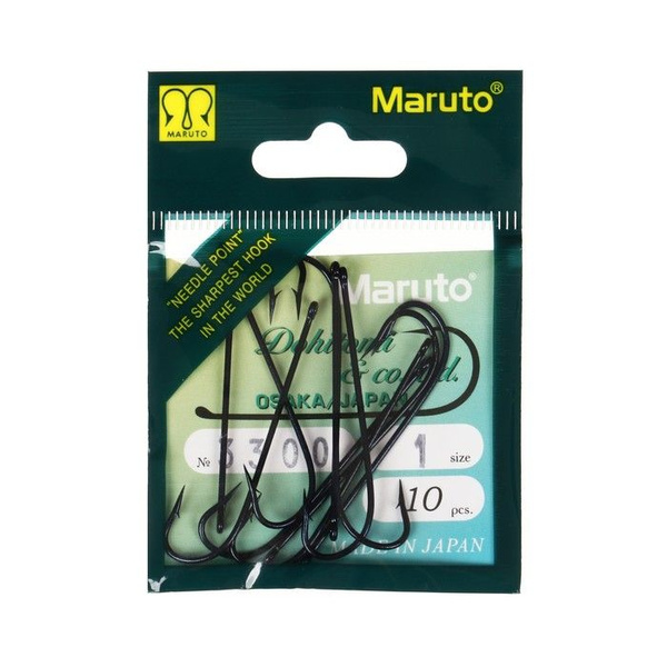 Maruto, Крючки универсальные Maruto 3300, цвет Blue, № 1, 2 набора по ...