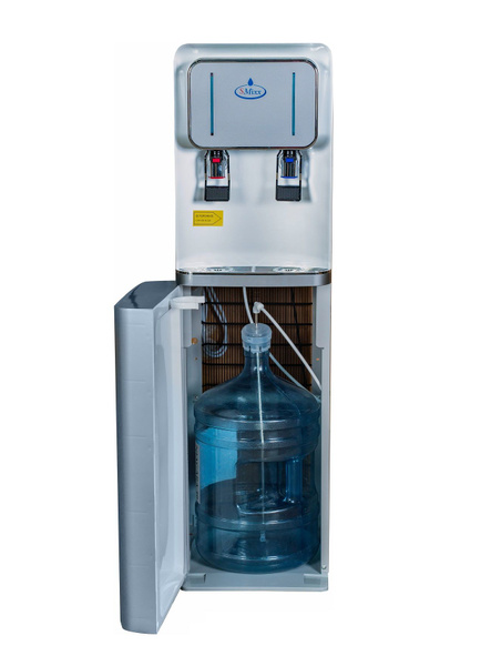 Кулер для воды напольный SMixx 107 L серый с серебром (нижняя загрузка бутыли, нагрев и ...