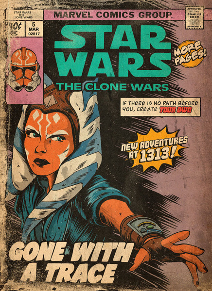 Открытка Star Wars The Clone Wars Gone With A Trace купить с