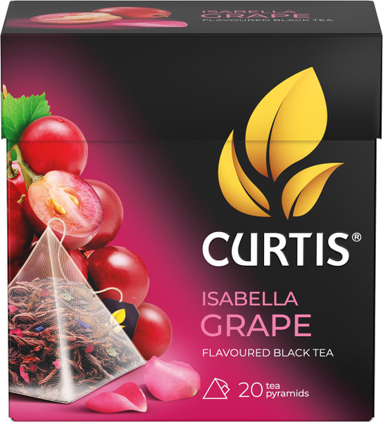 Чай Curtis Isabella Grape черный пирамидки (1.8г х 20 пак), 36г x 2 шт ...