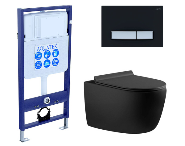 Комплект унитаза c инсталляцией Акватек, направление выпуска ...