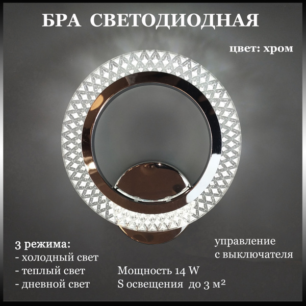 Настенный светильник Jupiter Lighting бра LED купить по выгодным ценам ...