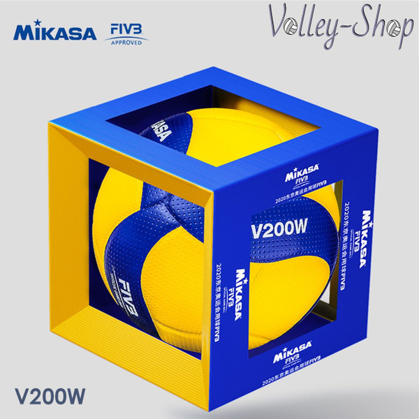 Мяч волейбольный Mikasa V200W, 5 размер, синий, желтый купить по ...