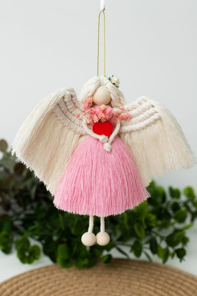 Украшение настенное интерьерное Ангел Макраме купить по доступным ценам в интернет магазине