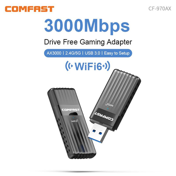 Comfast Wi Fi адаптер 3000 Мбит с Usb 3 0 Wifi 6 адаптер 2 4g 5g 6g