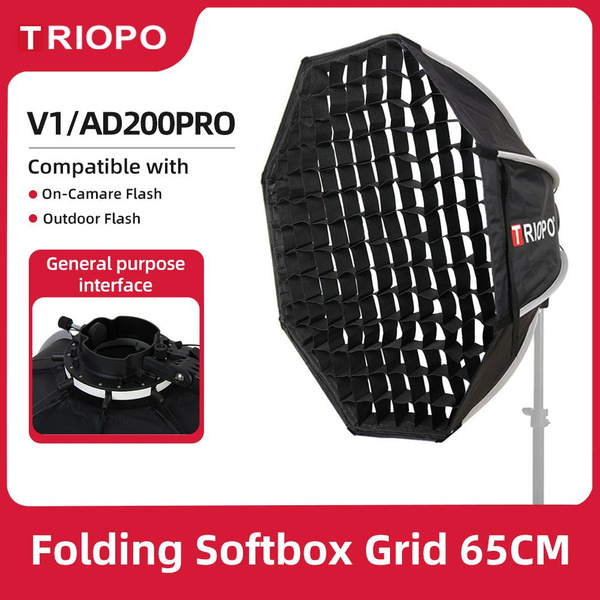 Triopo KX 65 см Восьмиугольник Софтбокс Кронштейн +Сотовая сетка ...