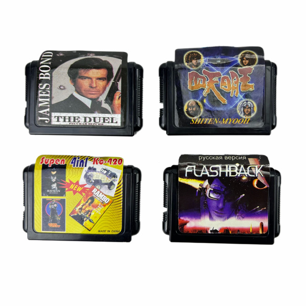 Картридж sega 007, Shiten myooh, 4 в 1 (Batman returns, Dick Tracy ...