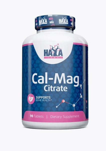 Haya Labs Cal-Mag Citrate. Кальций. Магний. 90табл. - купить с доставкой по выгодным ценам в ...