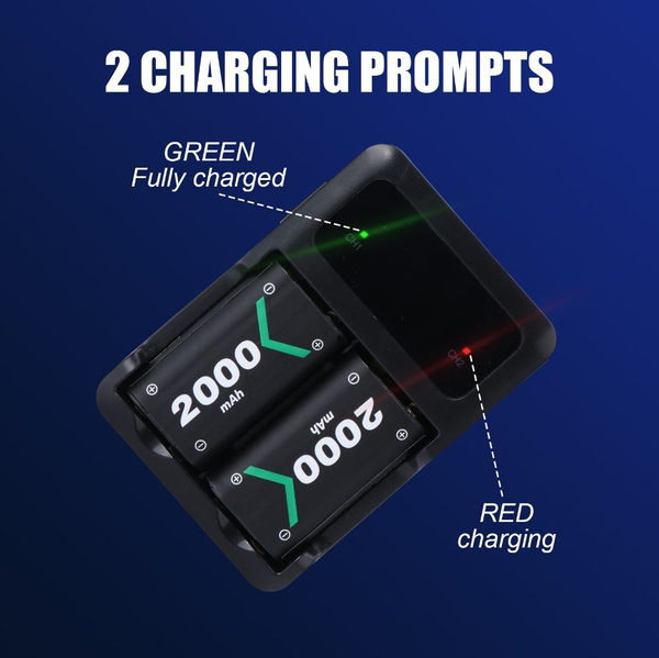 Зарядное устройство для контроллеров One S. Зарядная станция с 2 аккумуляторами 2800/2600/2000 ...