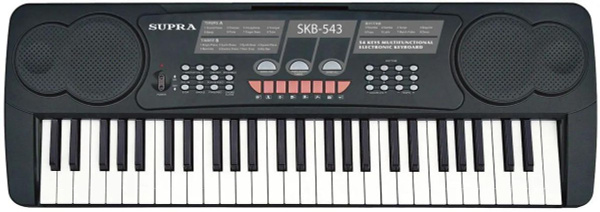 Синтезатор Supra SKB-543 54клав. черный - купить с доставкой по ...