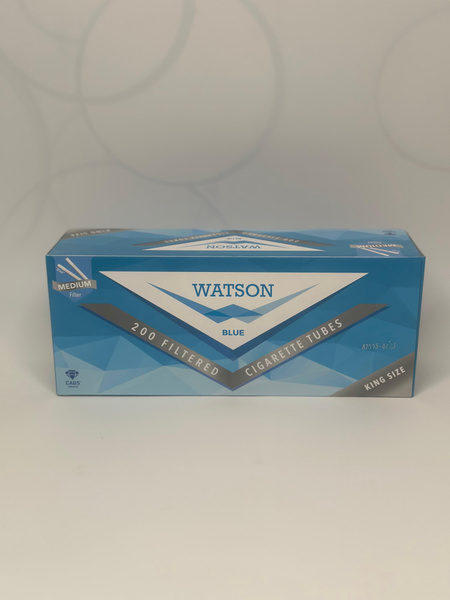 Гильзы сигаретные Watson blue medium filter king size, 200 штук ...