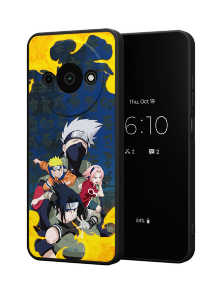 Силиконовый чехол Mobilius для Redmi A3 (Редми А3), Naruto: Команда №7 ...