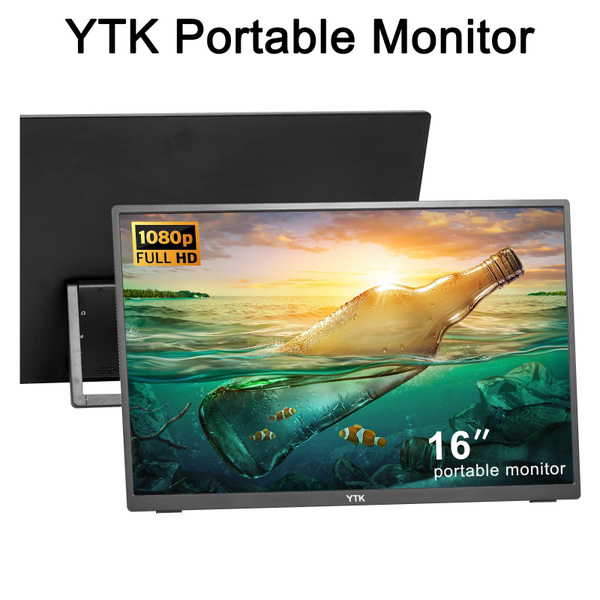 Монитор YTK 16A,Портативный монитор,IPS 1920*1080,second monitor ...