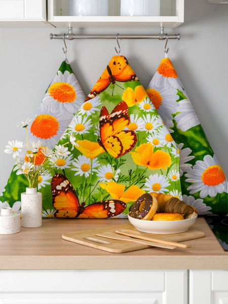 Полотенце кухонное MASO home 50x60, 3шт - купить по выгодной цене в ...