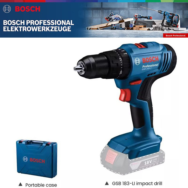 Дрель-шуруповерт Bosch BS-GSB183Li, От аккумулятора - купить по низкой цене в интернет-магазине ...