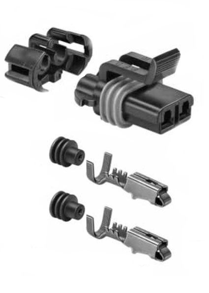 Delphi 15300027. Разъём гнездовой разборный 2-х конт. серии Delphi 280 ...