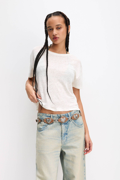 Поло Pull&Bear, размер 48, цвет белый - купить по выгодной цене в интернет-магазине OZON ...