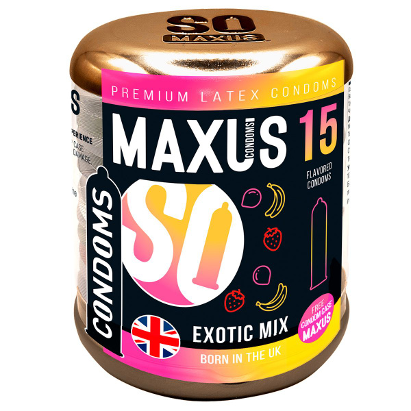 Презервативы цветные и ароматизированные MAXUS Exotic Mix №15 в большом кейсе купить на OZON по ...
