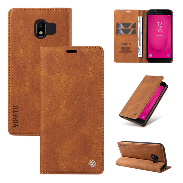 YIKATU Кожаный чехол для Samsung Galaxy J4 (J400)/ Самсунг Галакси J4 ...