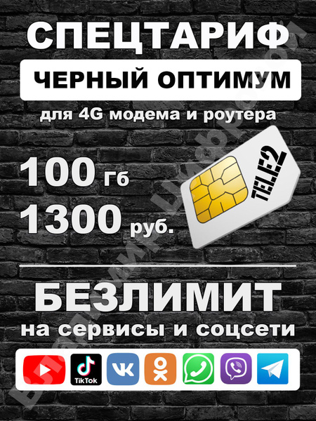 SIM2M SIM-карта Тариф Теле2 (Вся Россия) - купить с доставкой по ...