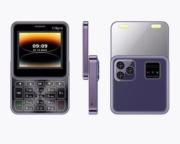 Мобильный телефон i19 Pro, фиолетовый купить на OZON по низкой цене ...