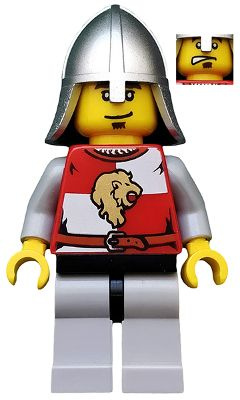 Минифигурка Lego Kingdoms - Lion Knight Quarters, Helmet with Neck ...