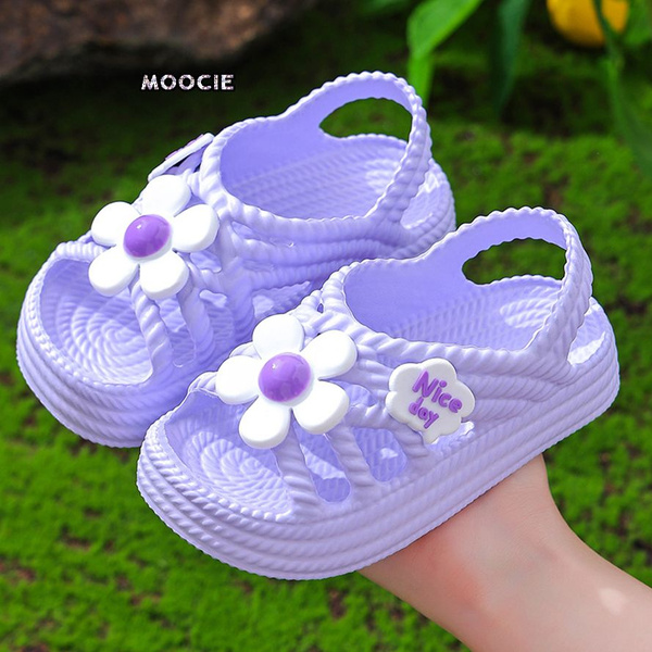 Сандалии Девочки MOOCIE пурпурный, размер 34, 35 Полиуретан Лето Без застёжки купить c доставкой ...