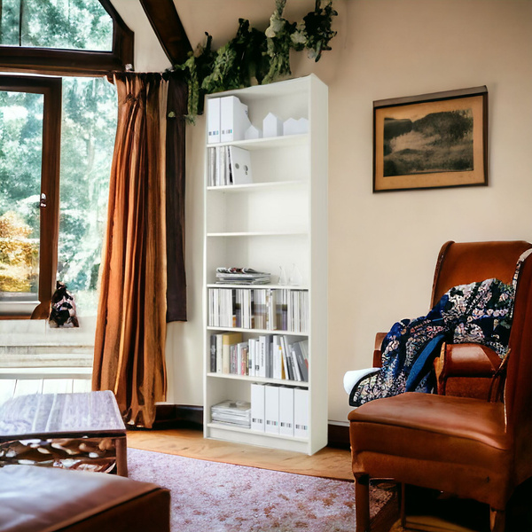 Шкаф книжный Стеллаж Билли 04 Ikea Венге Цаво 80x28x237 см купить по