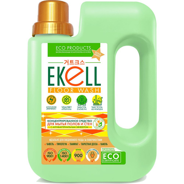 Средство концентрированное для мытья полов и стен "EKELL", моющее средство 900 мл. - купить с ...