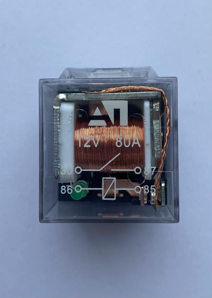 Реле силовое электромагнитное 4-х кон. 12V 80А с ДИОДОМ, реле стартера ...