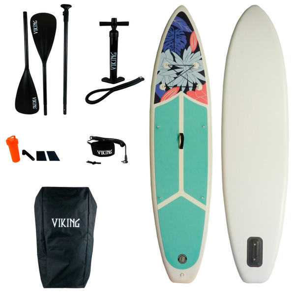 Устойчивая двухслойная SUP доска VIKING 320*78*15 см одним плавником ...