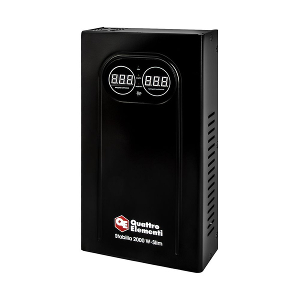 Стабилизатор напряжения QUATTRO ELEMENTI Stabilia 2000 W-Slim (2000 ВА ...