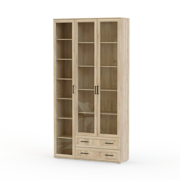 Шкаф книжный BestMebel Книжный шкаф Алкмена, 120x35x230 см - купить по ...