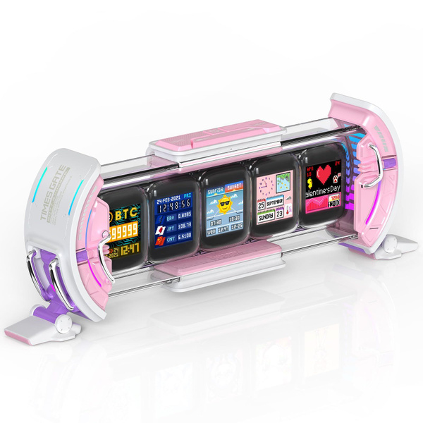Многоэкранная электронная фоторамка Divoom Times Gate pink - купить по ...