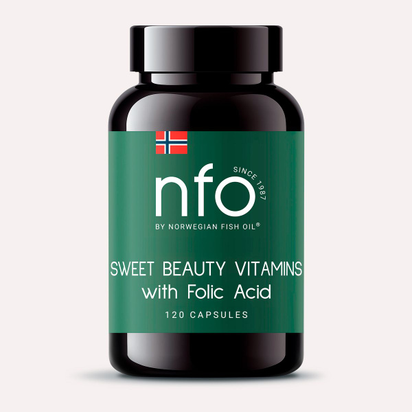 NFO Витаминный комплекс для женщин Sweet Beauty , 120 капсул/ Норвегия купить на OZON по низкой ...