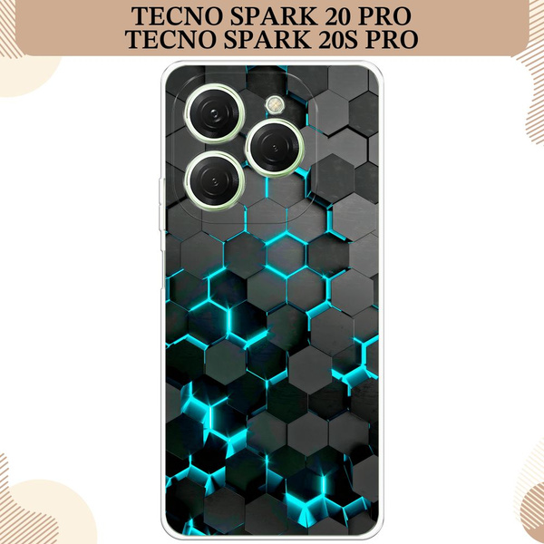 Силиконовый чехол на Tecno Spark 20 Pro 20s Pro Текно Спарк 20 Про Техно Спарк 20С Про Соты