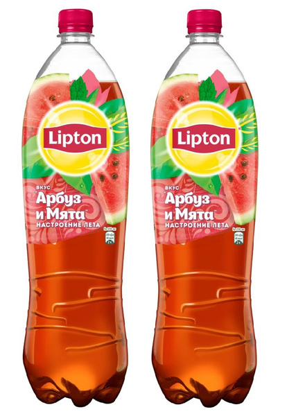Холодный чай Lipton черный арбуз-мята, 2 шт по 1,5 л - купить с ...