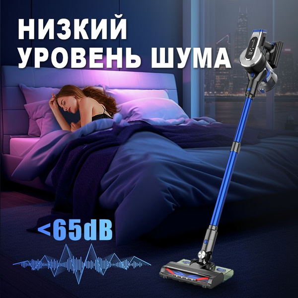 Мощный компактный домашний ручной пылесос, беззвучный и мощный 25000 Па ...
