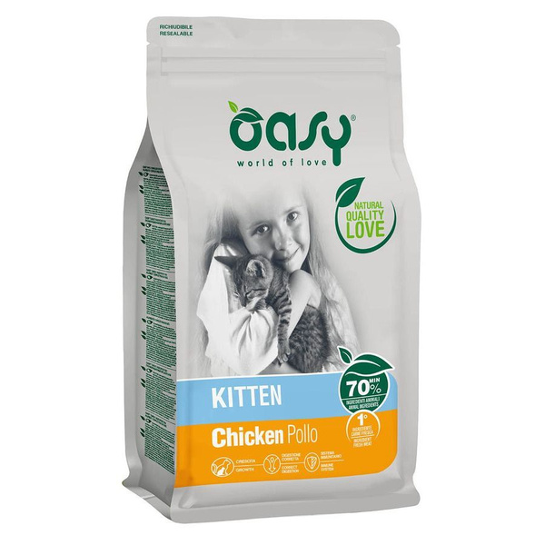 Oasy Dry Cat сухой корм для котят с курицей - купить с доставкой по ...