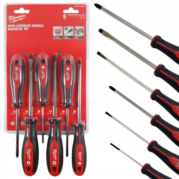 Набор магнитных отверток № 1 Milwaukee трехгранная рукоятка, 6 шт ...