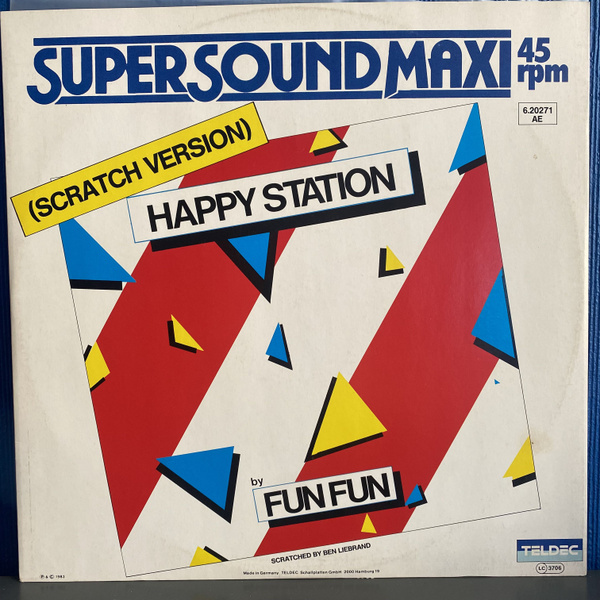 Fun Fun. Happy Station. EX+ ПЕРВЫЙ ПРЕСС! 1983 Maxi Single Виниловая ...