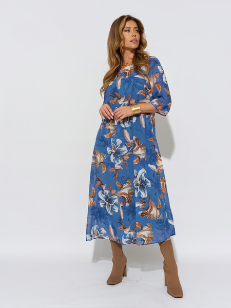 Платье шифоновое нарядное KAIMA shop, 48 размер, Женский, На любой ...