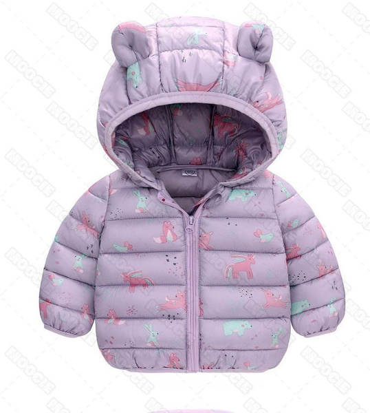 Куртка Девочки, Мальчики MOOCIE пурпурный Полиэстер, размер 100 Средний Демисезон Полиэстер ...